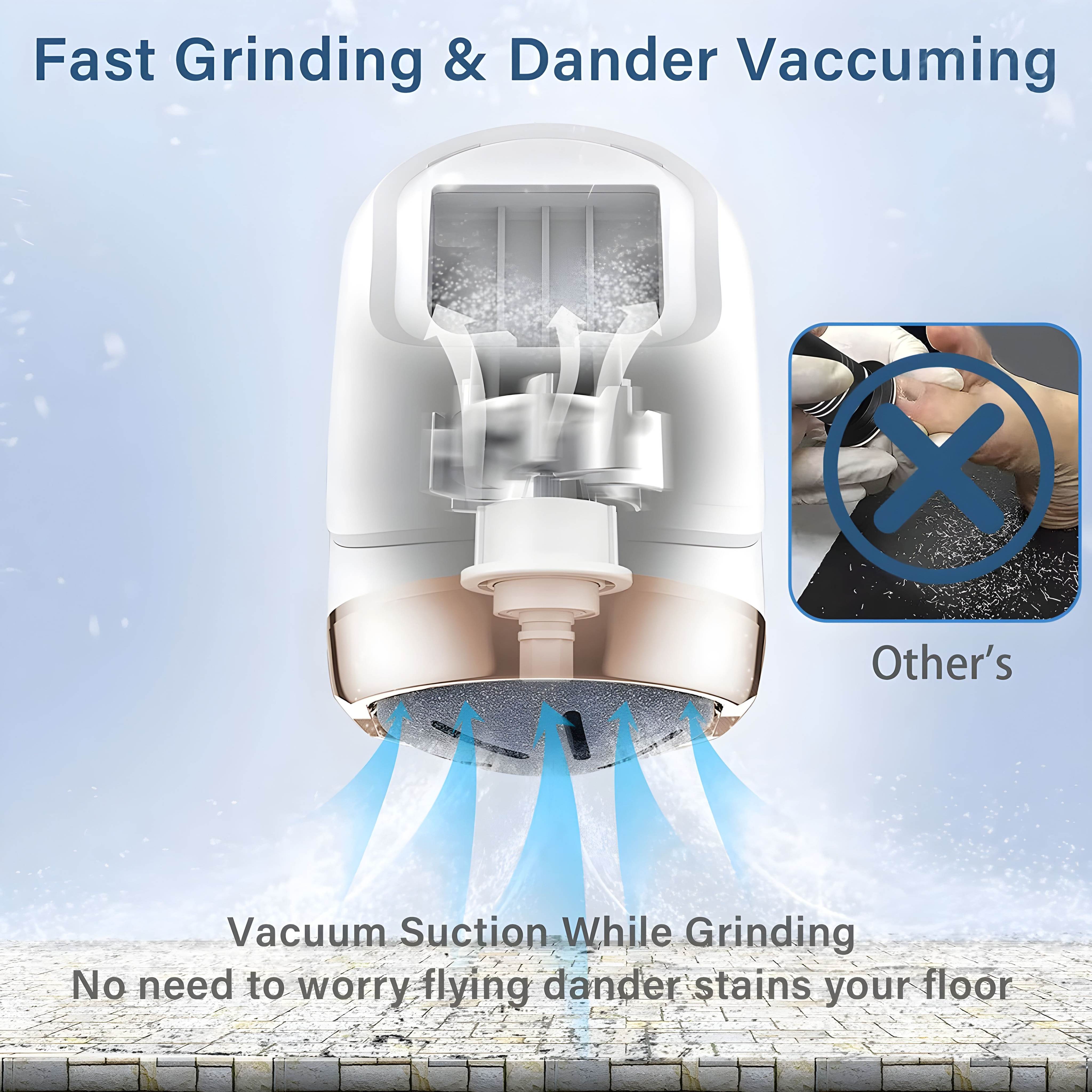 Electric Foot Rasp Electric Pedicure Foot Sander Rechargeable 2 Speeds ...
