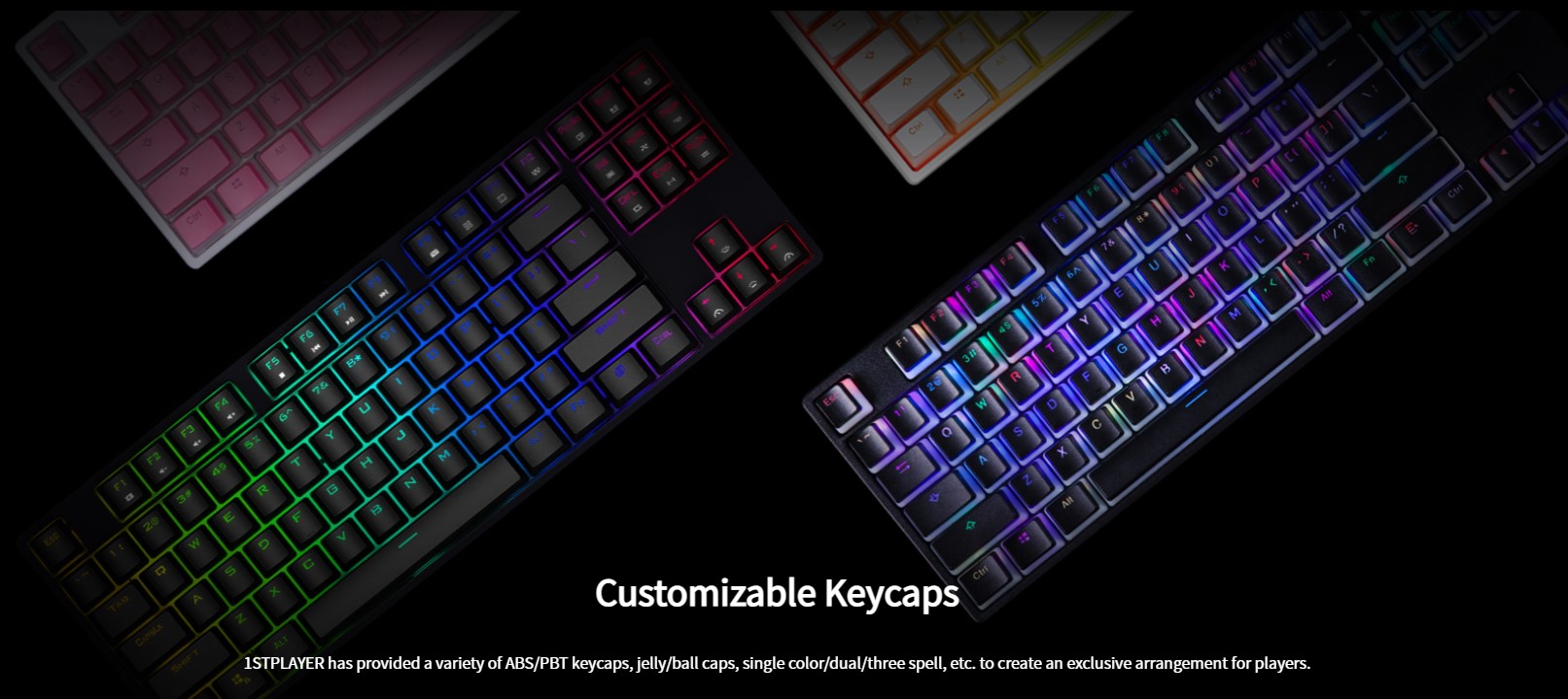 1st Player UNI-Q 87-Keys Mechanical Keyboard Frame UCB+Type-C Port ...