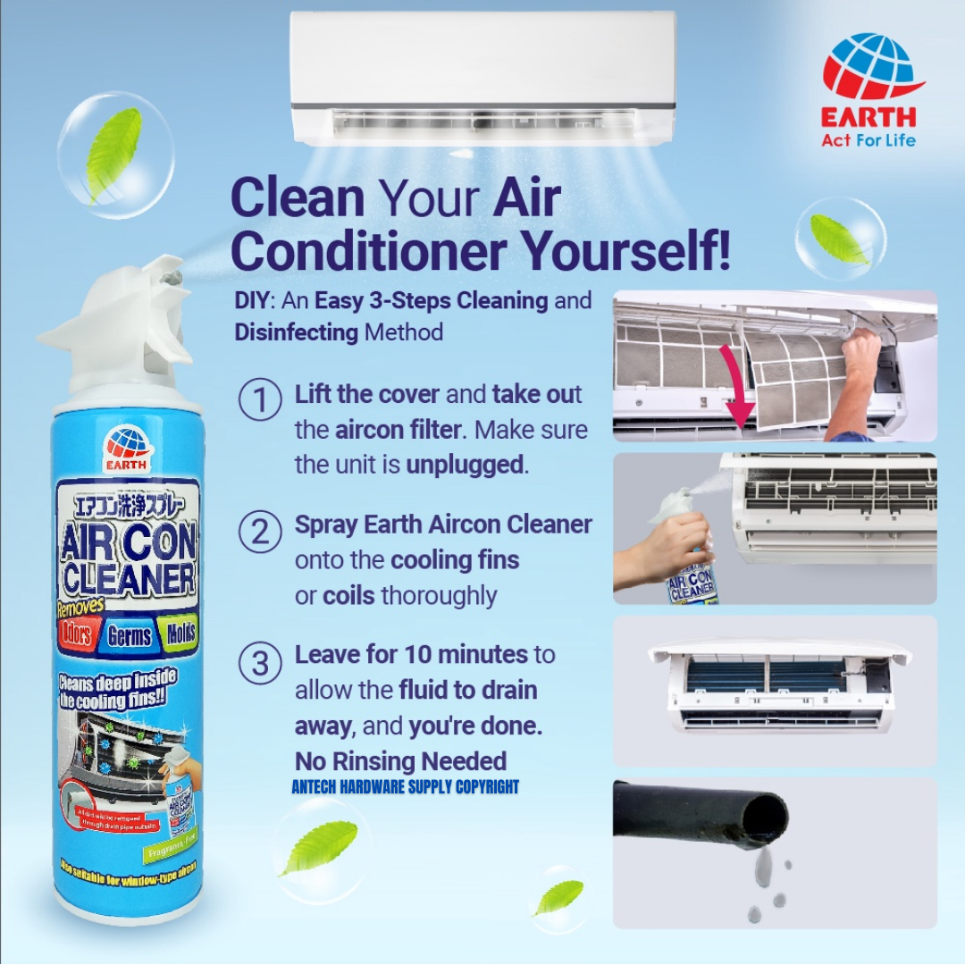 Japan DIY Aircond Cleaner Spray Aircond Pencuci Penghawa Dingin ...