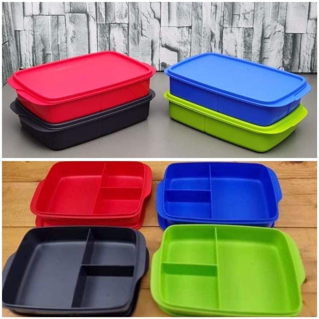 OFFER 10 Jenis: Tupperware JOLLY TUP 1L Divided lunch box /1L Keeper ...