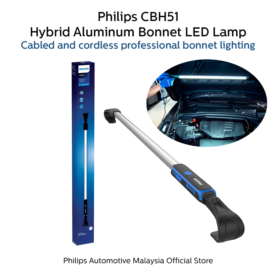 Philips CBH51 Hybrid Aluminum Bonnet LED Lamp ( Cabled and cordless ...
