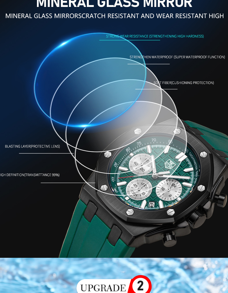 SENSTONE Jam Tangan Lelaki Original Waterproof Stainless Steel Men's ...