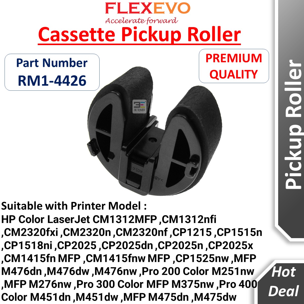 RM1-4426 RM1-4425 Pickup Roller for HP LaserJet Color CM1312 CM3230 ...