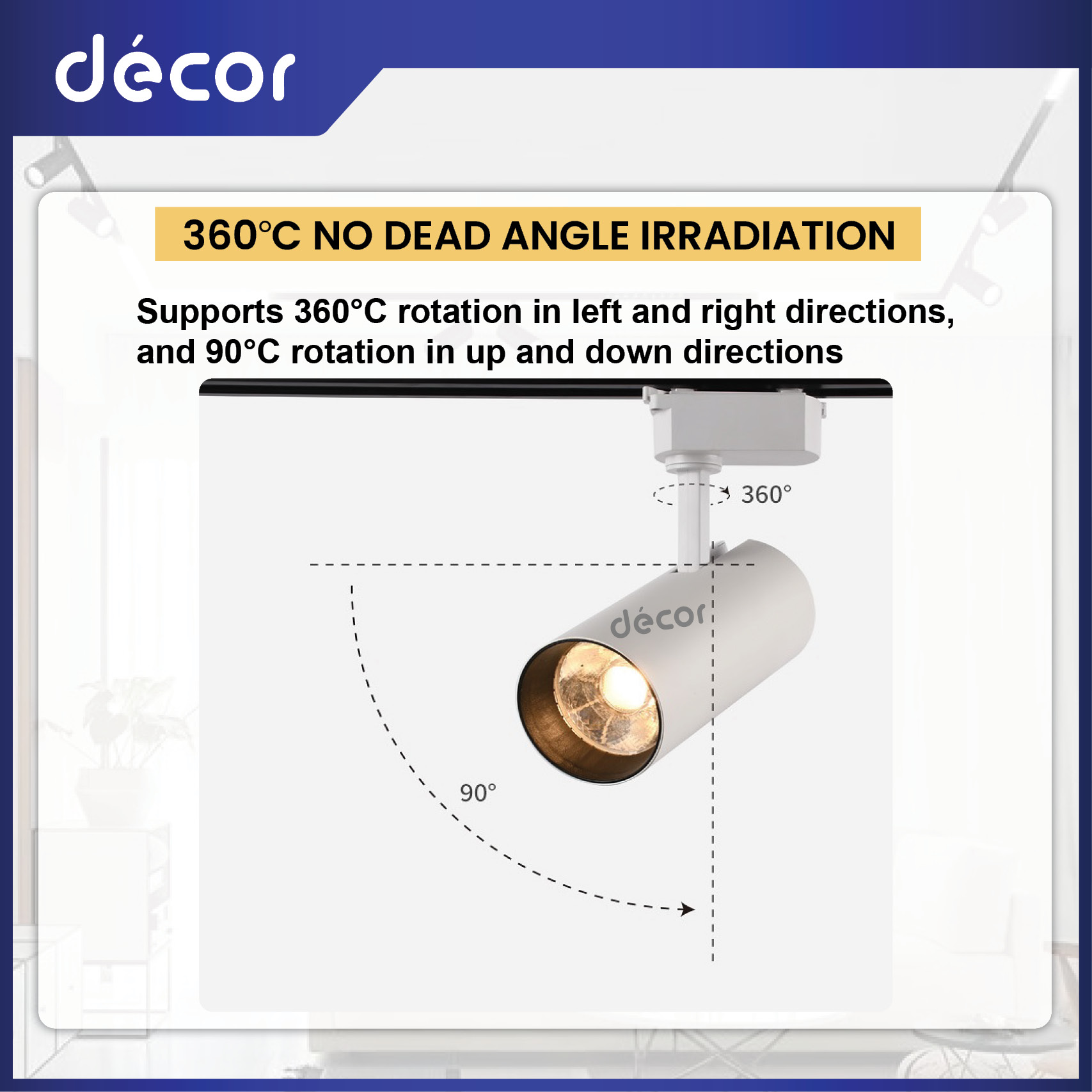 [SET] LED Track Light 10W / 24W / 36W LED Spotlight Ceiling Track Spot ...