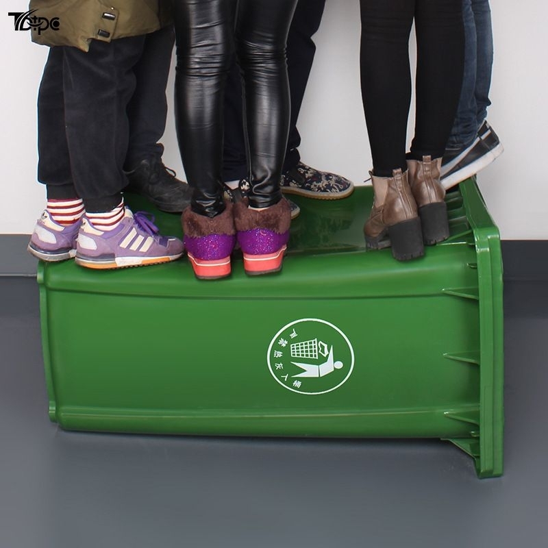 TY 120L Tong Sampah hijau Besar Big Green Dustbin Green Plastic Dustbin ...