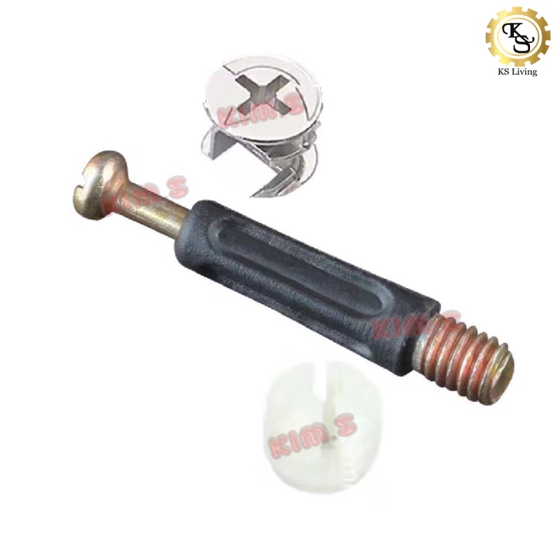 Kim.S Housing Bolt & Nut Connector Parts Screw Fastener Furniture 3 In ...