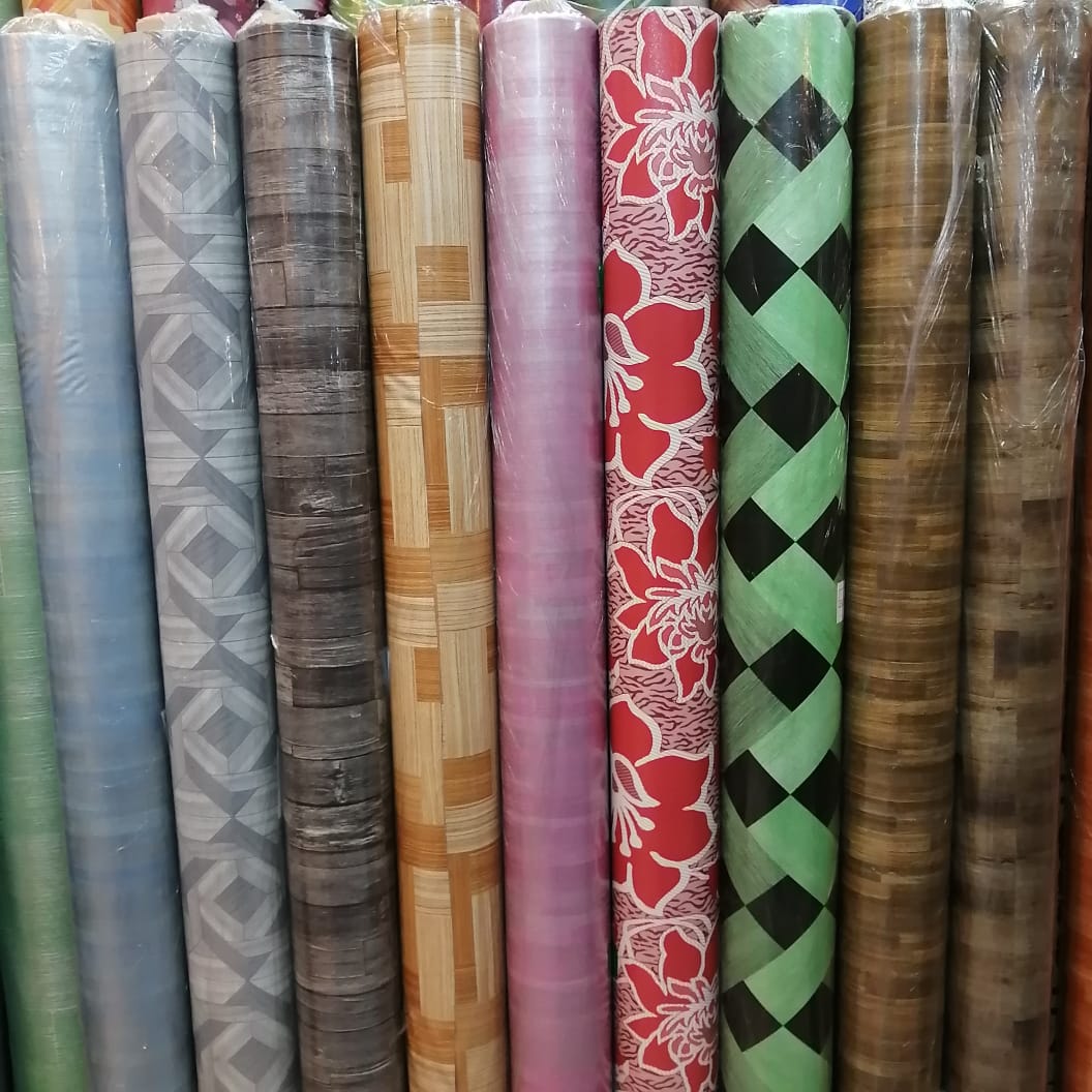 TIKAR GETAH 5 KAKI 1.53cm / 5 FT PVC VINYL FLOORING TEBAL 0.45MM/0.50MM ...
