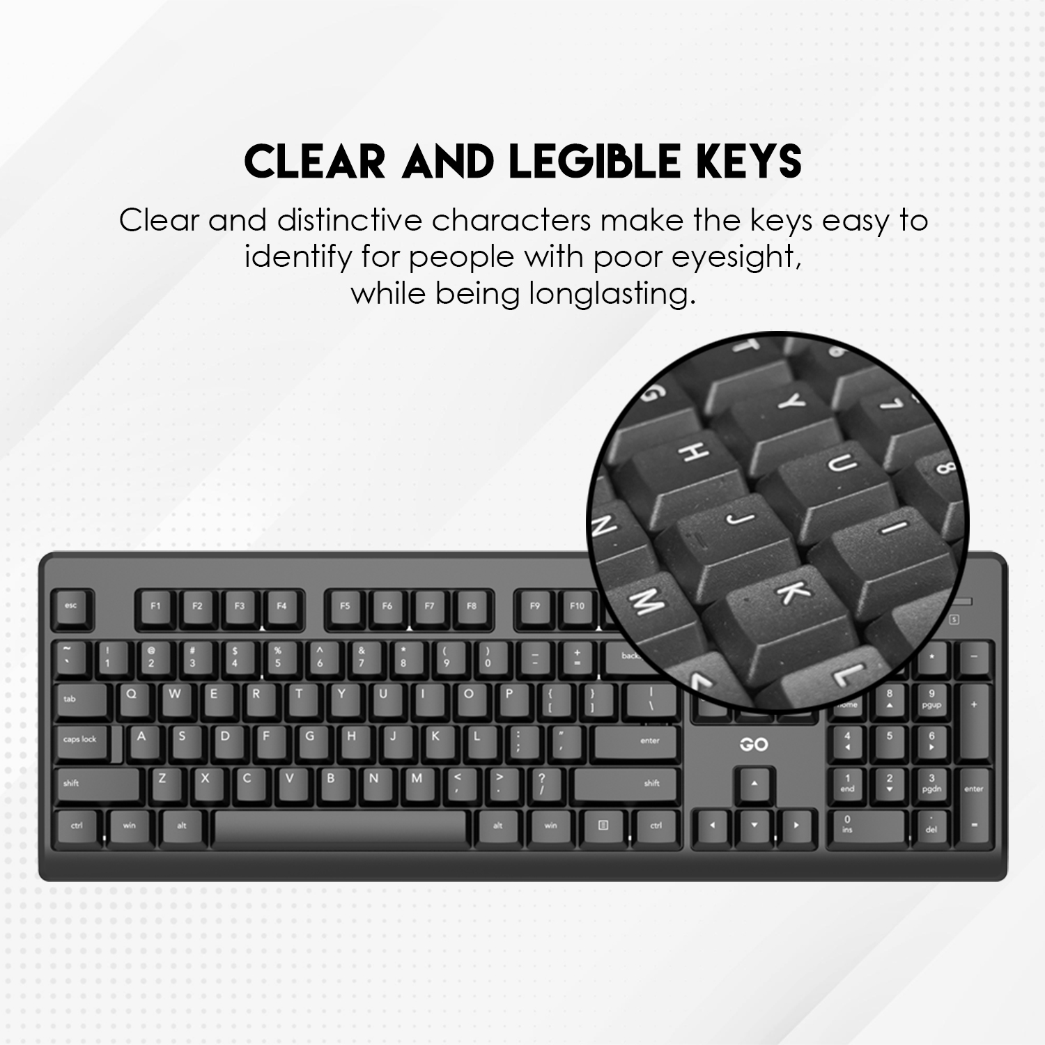 Fantech KM103 GO Office Combo Ultra Smooth Typing Keyboard ...