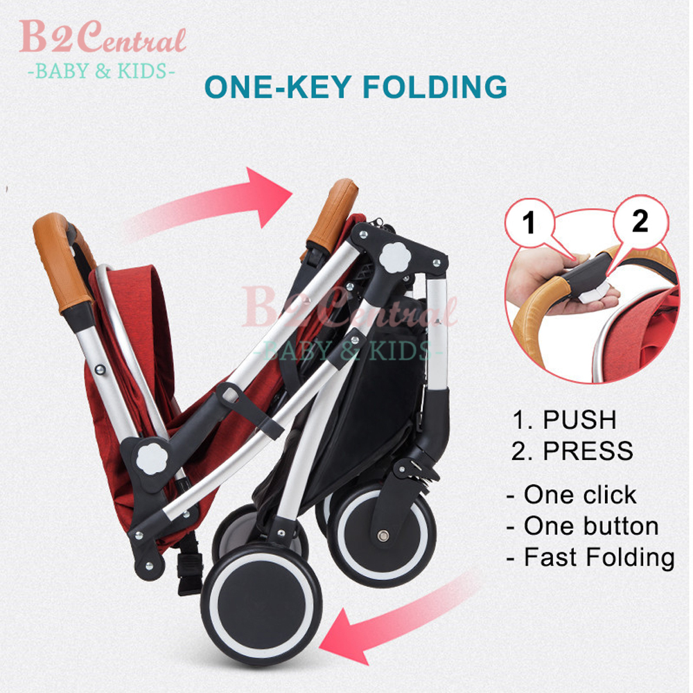 Cabin Size Baby Stroller Lightweight Foldable Compact Stroller Bayi ...