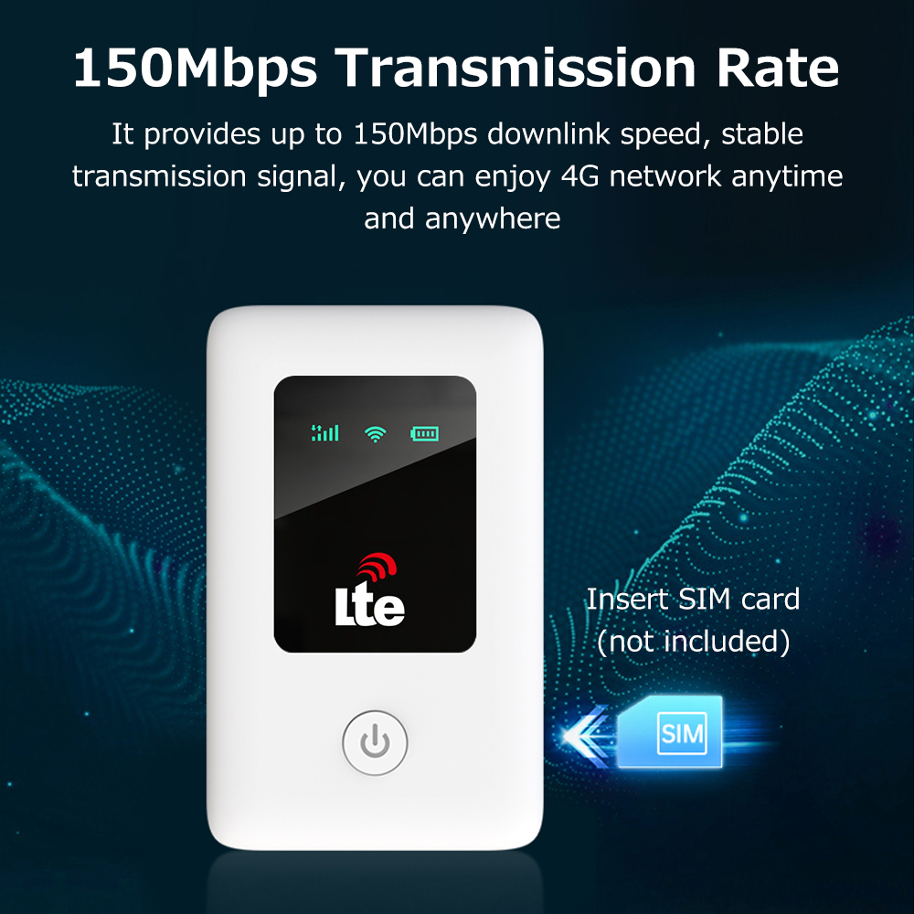 4G router Wireless lte wifi modem Sim Card Router MIFI pocket hotspot ...