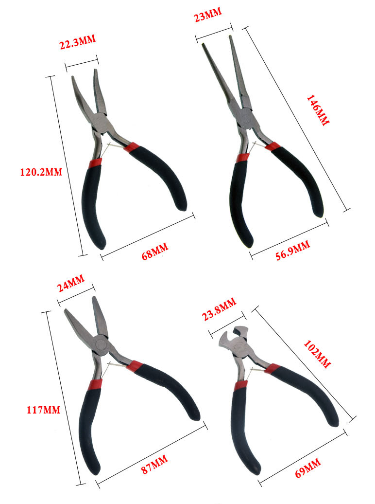 Mini Pliers Plier DIY Tool Long Nose Bent Nose Pliers Playar Jewellery ...