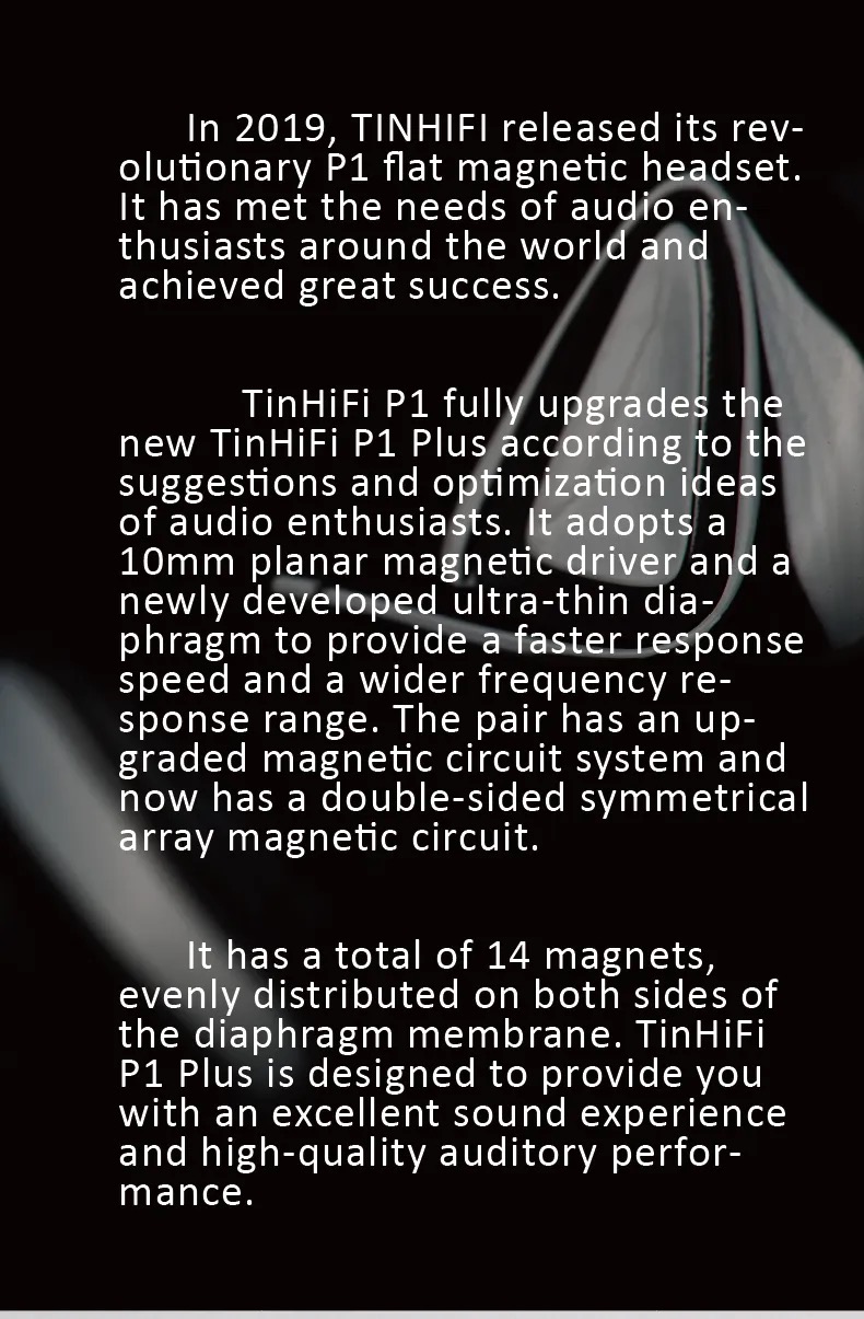 TIN HiFi Tin Audio P1 Plus IEM Planar Magnetic In Ear Earphone TINHiFi ...
