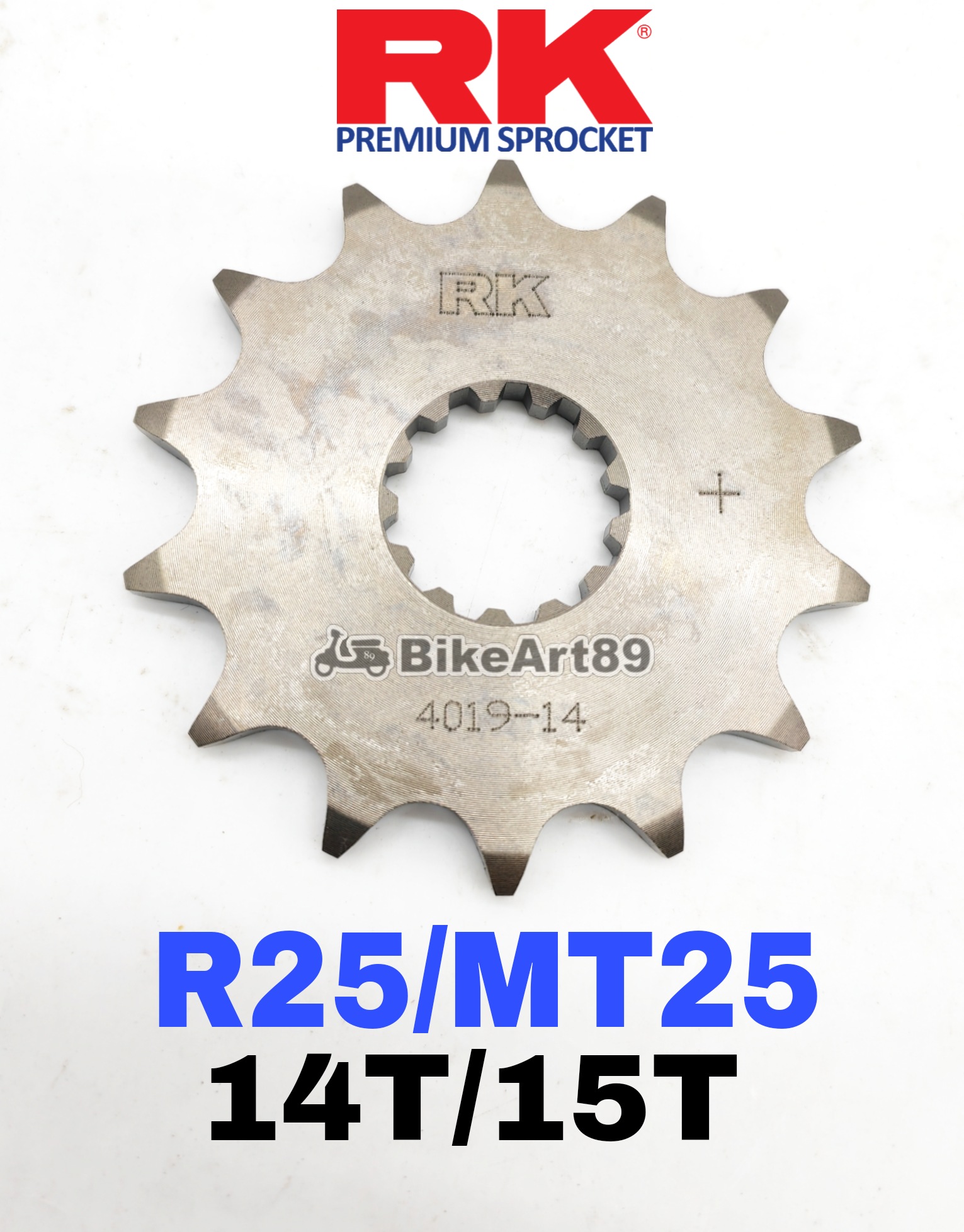 RK Sprocket Set YAMAHA R25 520 RK KLO2 O-Ring Rivet Black / Gold Chain ...