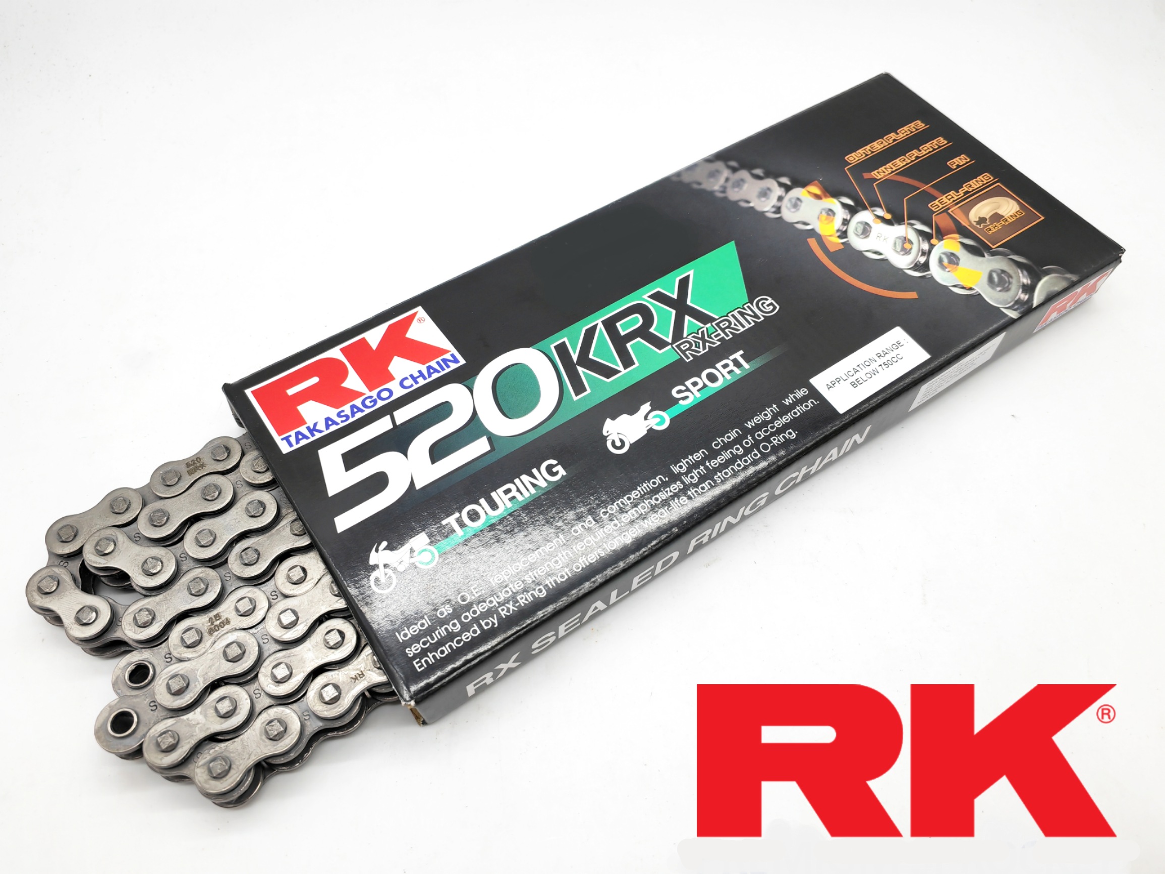 RK Sprocket Set Yamaha XJ6 Diversion RK 520 KRX X-Ring F15/16T - R44 ...