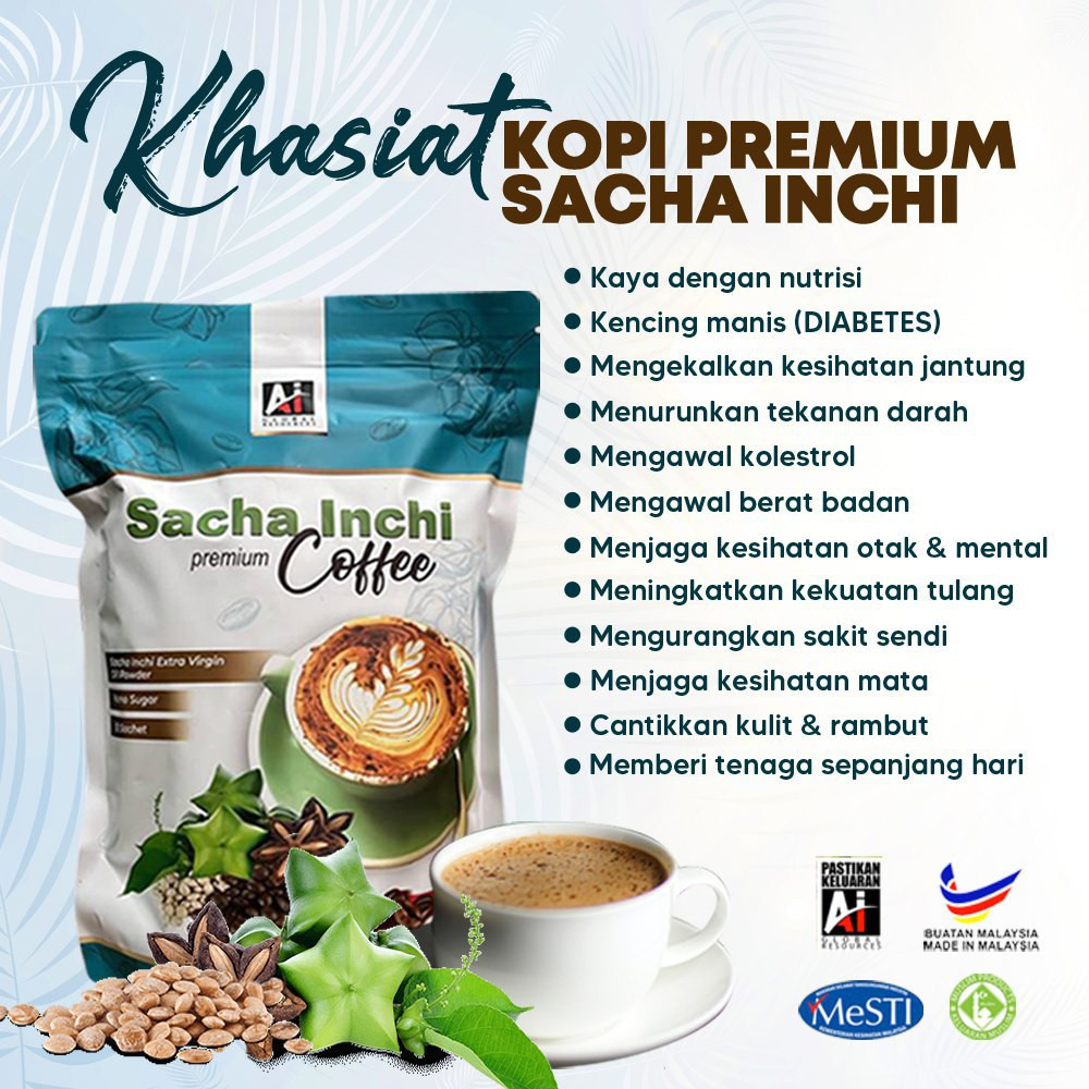 KOPI SACHA INCHI / SACHA INCHI COFFEE PREMIX AI GLOBAL (25GRAM X ...