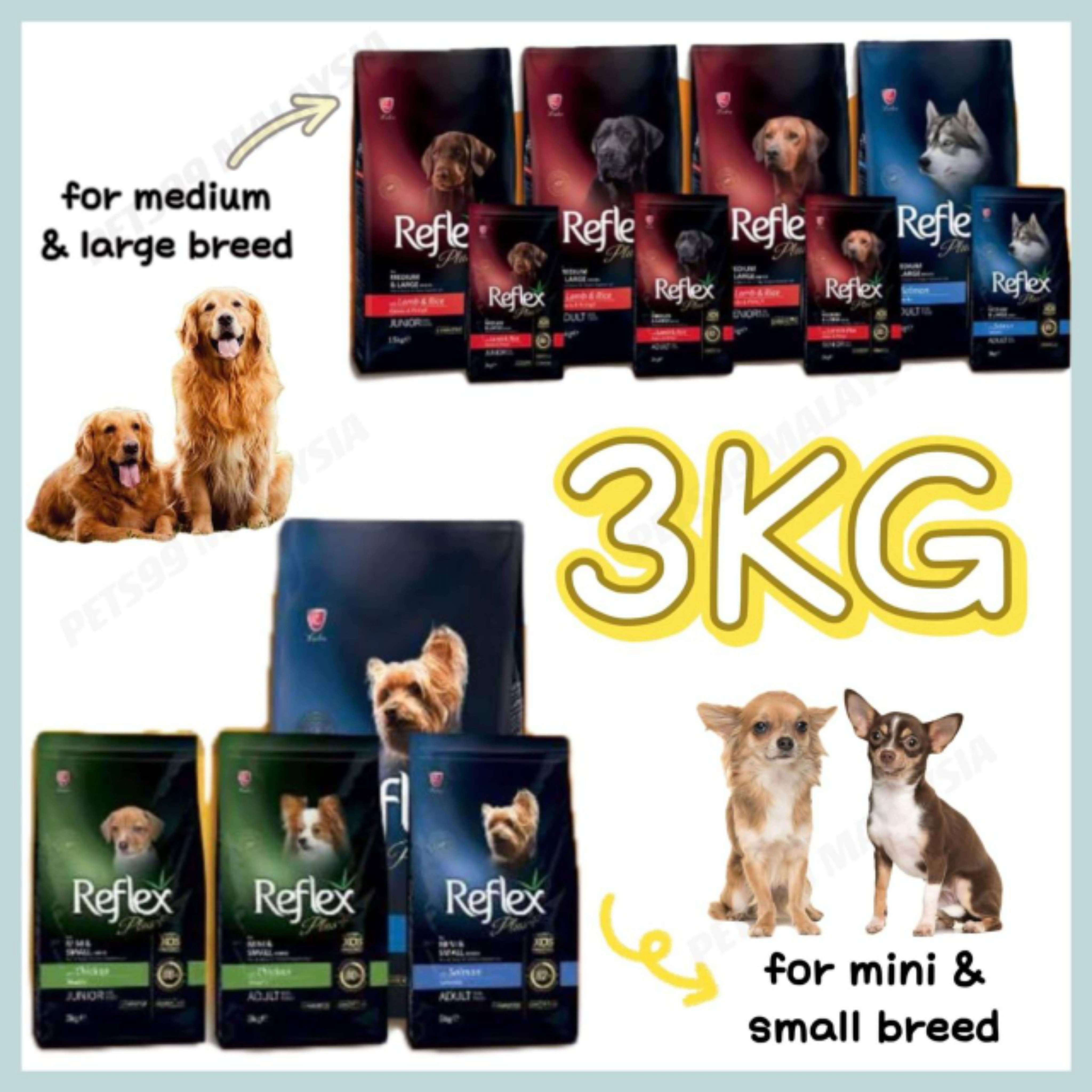 REFLEX PLUS DOG FOOD 3KG (MADE IN TURKEY) | Shopee Malaysia