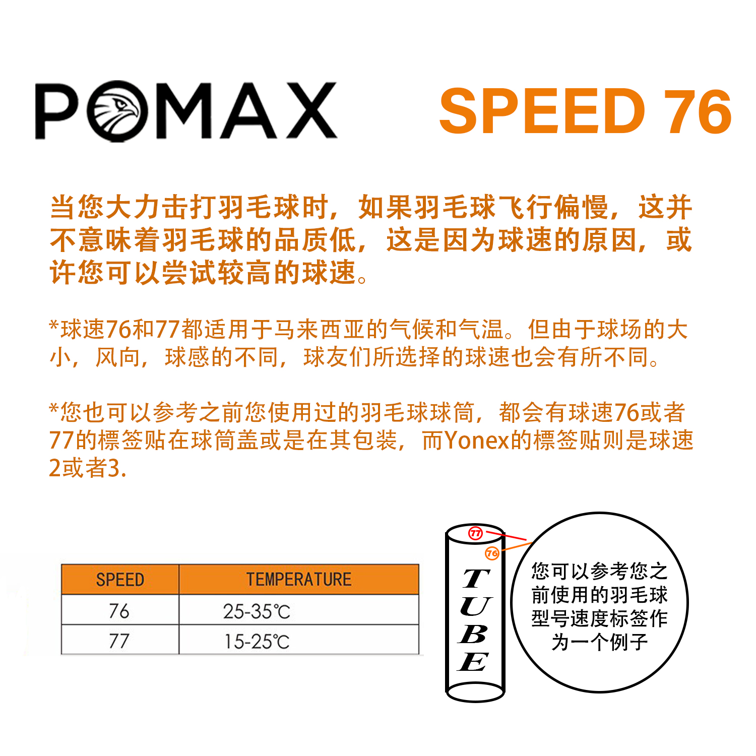 Pomax Ugly Hawk 丑鹰羽毛球 Badminton Shuttlecock (Goose Feather Shuttle ...