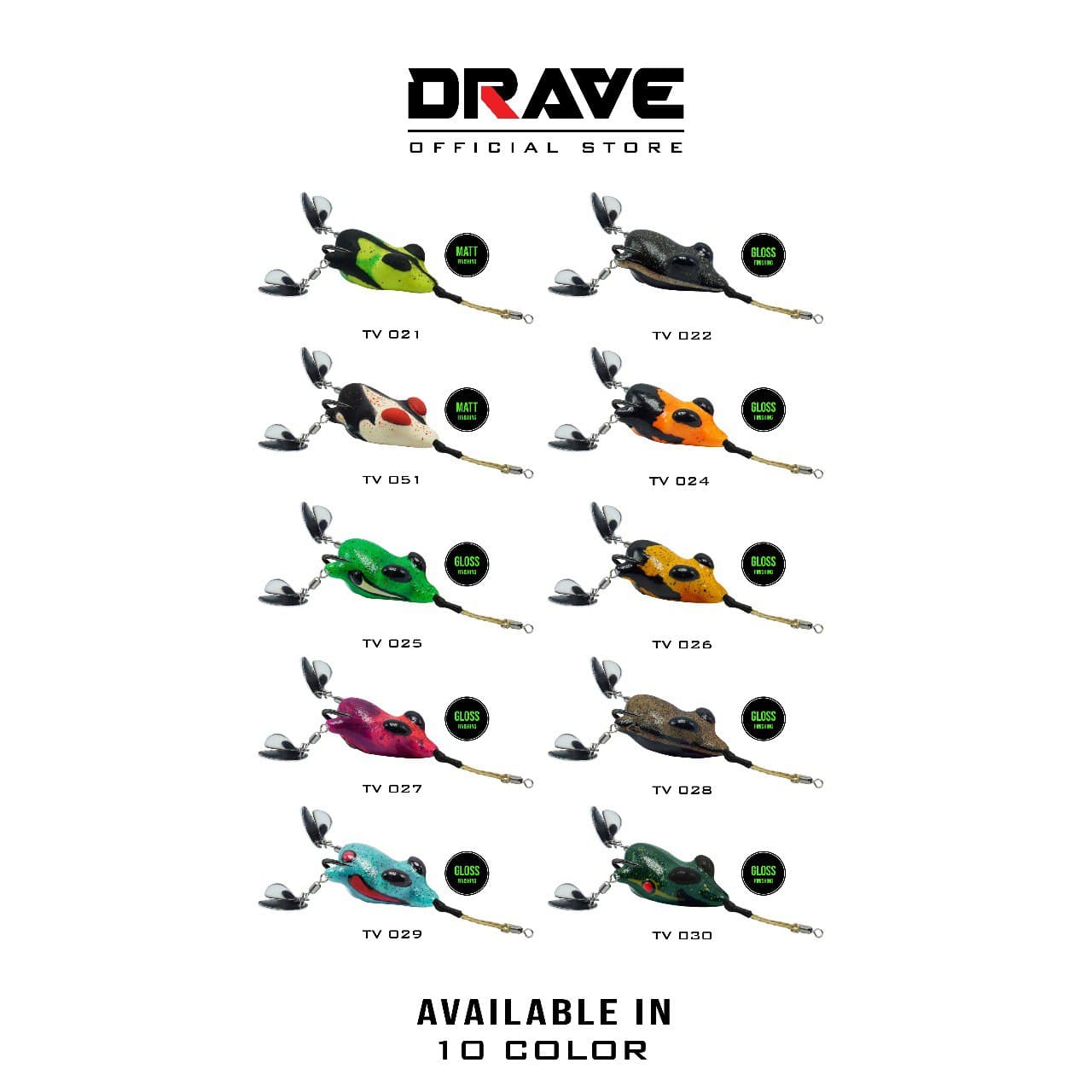 KFT DRAVE Topa Frog Vtec Topa SS Soft Frog Double Blade Single Skirt ...