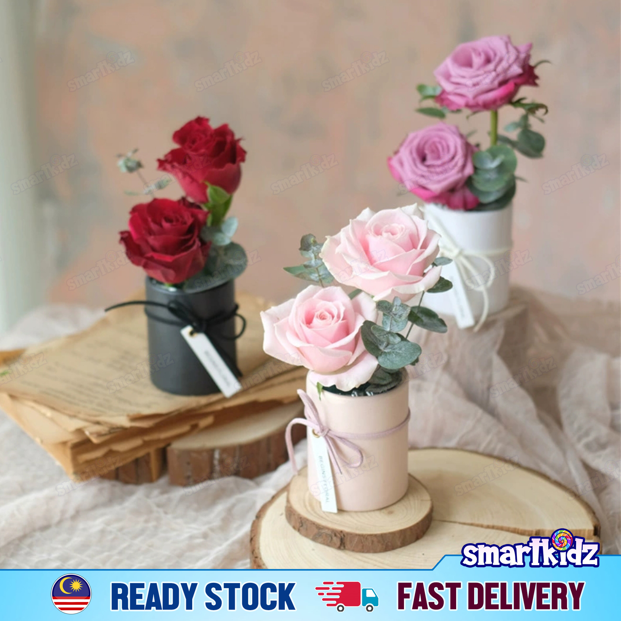 [1pcs] Small Cuddle Bucket | Mini Round Flower Box | Florist Bouquet ...