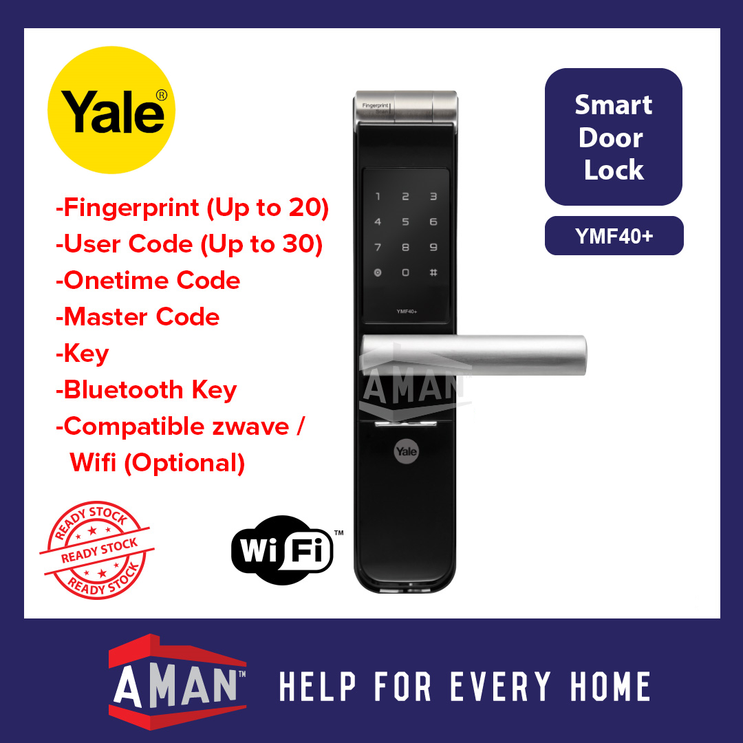 YALE Intelligent Biometric Lever Mortise Smart Digital Fingerprint Door ...