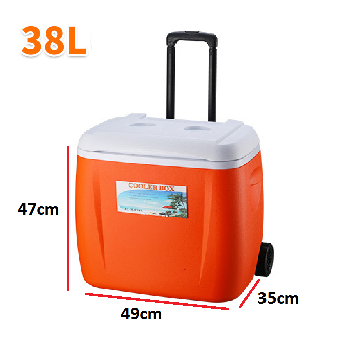 28L/38L/55L Portable Ice Box Storage with Wheel/Insulated Ice box/Ice ...