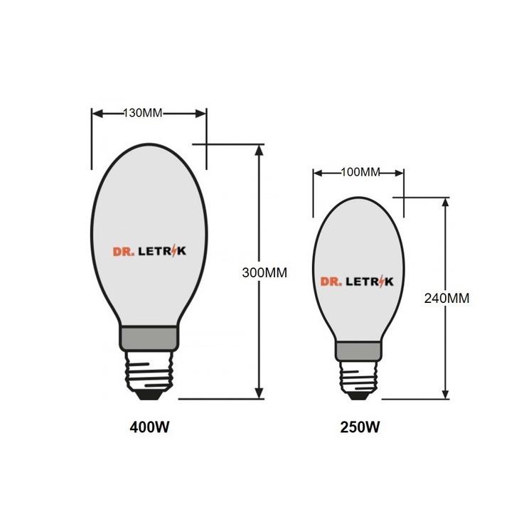 NIKKON HID Metal Halide / Mercury Light Bulb E40 250W / 400W Daylight ...