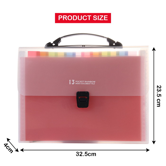 masterborong Multilayer 13 Pocket Grid A4 Paper Folder File Stationery ...