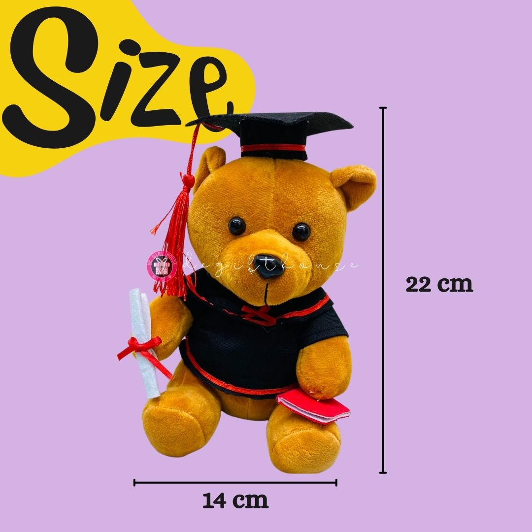 [Ready Stock] Teddy Bear Convocation Bear Plush Keychain Graduation ...
