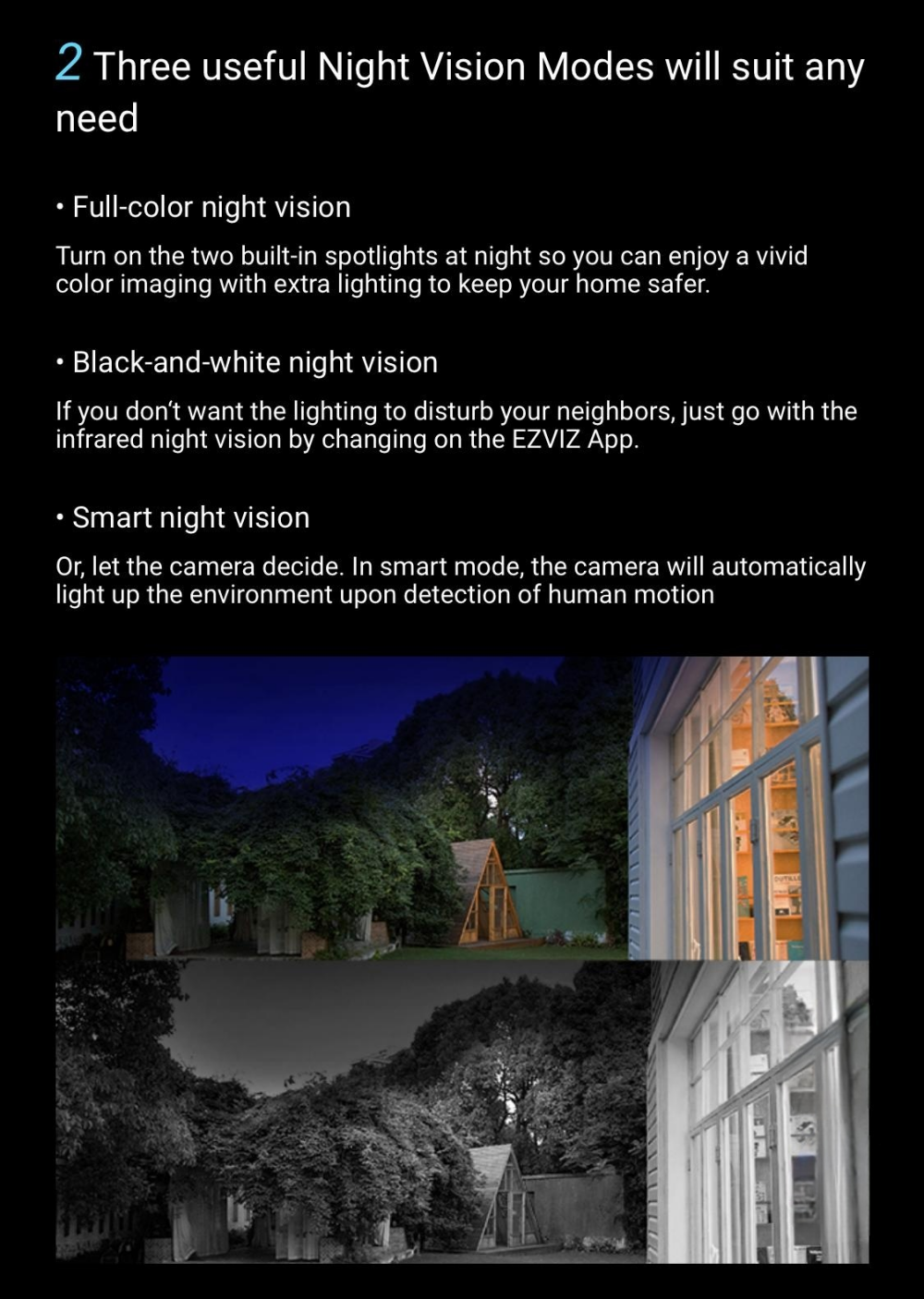 EZVIZ H8c Pro 4K 8MP & H8c 2MP & C8c 5MP Outdoor Security 360 Pan Tilt ...