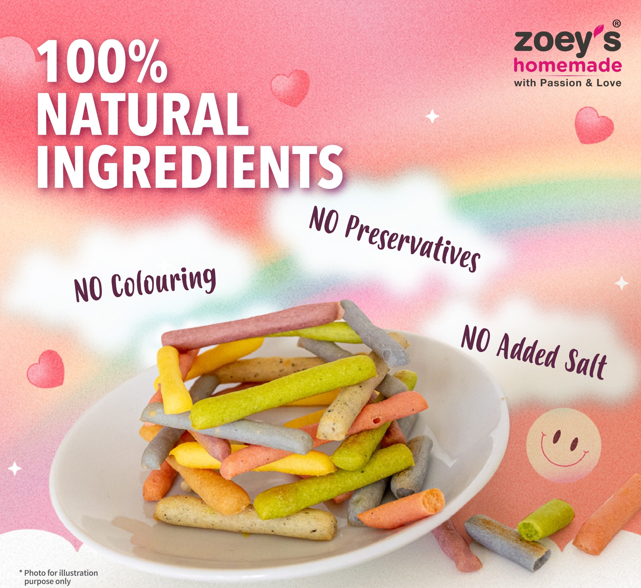 Zoey's Homemade Baby Rainbow Cheese Sticks 宝宝果蔬芝士棒 - 12M+ | Shopee Malaysia