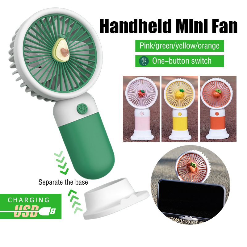 Portable Hand Fan Table Mini Clip Fan USB Charge Battery Desk Cooling ...