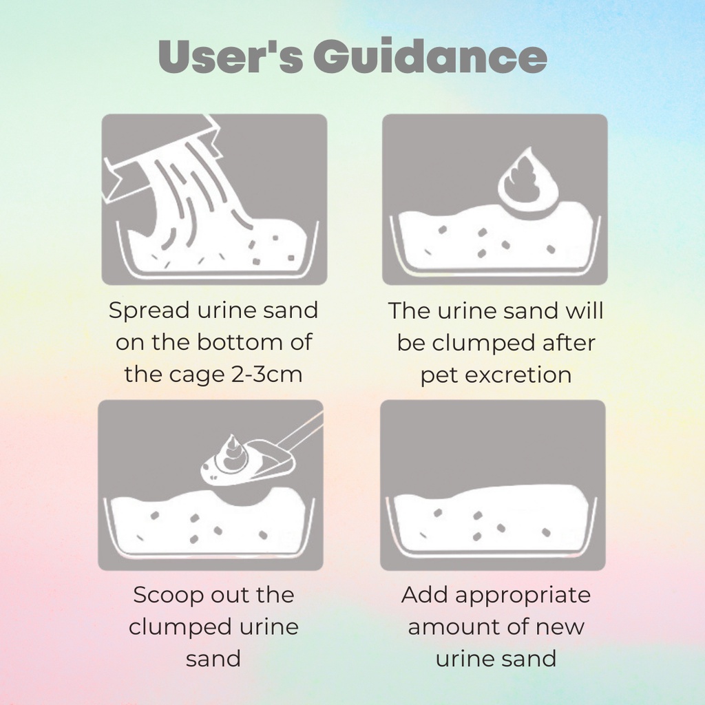Yee Hamster Sodium-Based Deodorant Urine Sand Toilet Sand 1kg 2.5kg ...