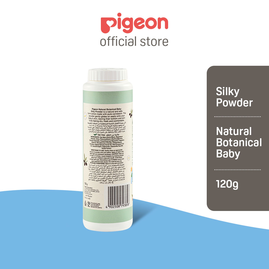 Pigeon Natural Botanical Baby Silky Powder (125g) | Shopee Malaysia