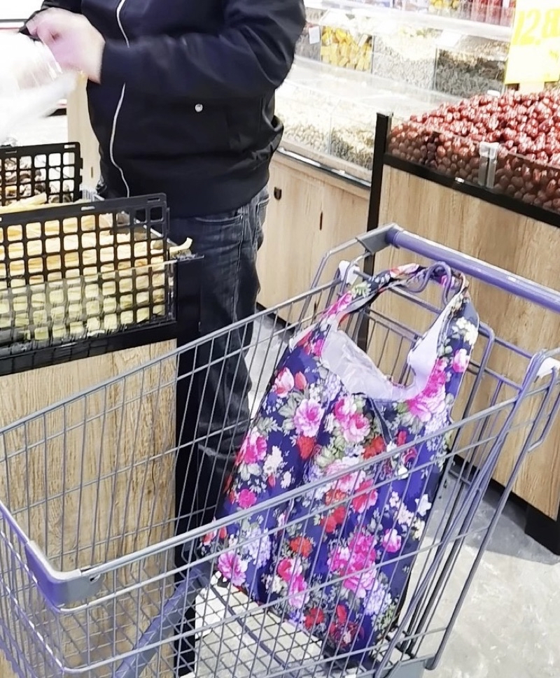 Recycle Bag & Foldable Shopping bag Galis Air Beg Pasaraya Supermarket ...