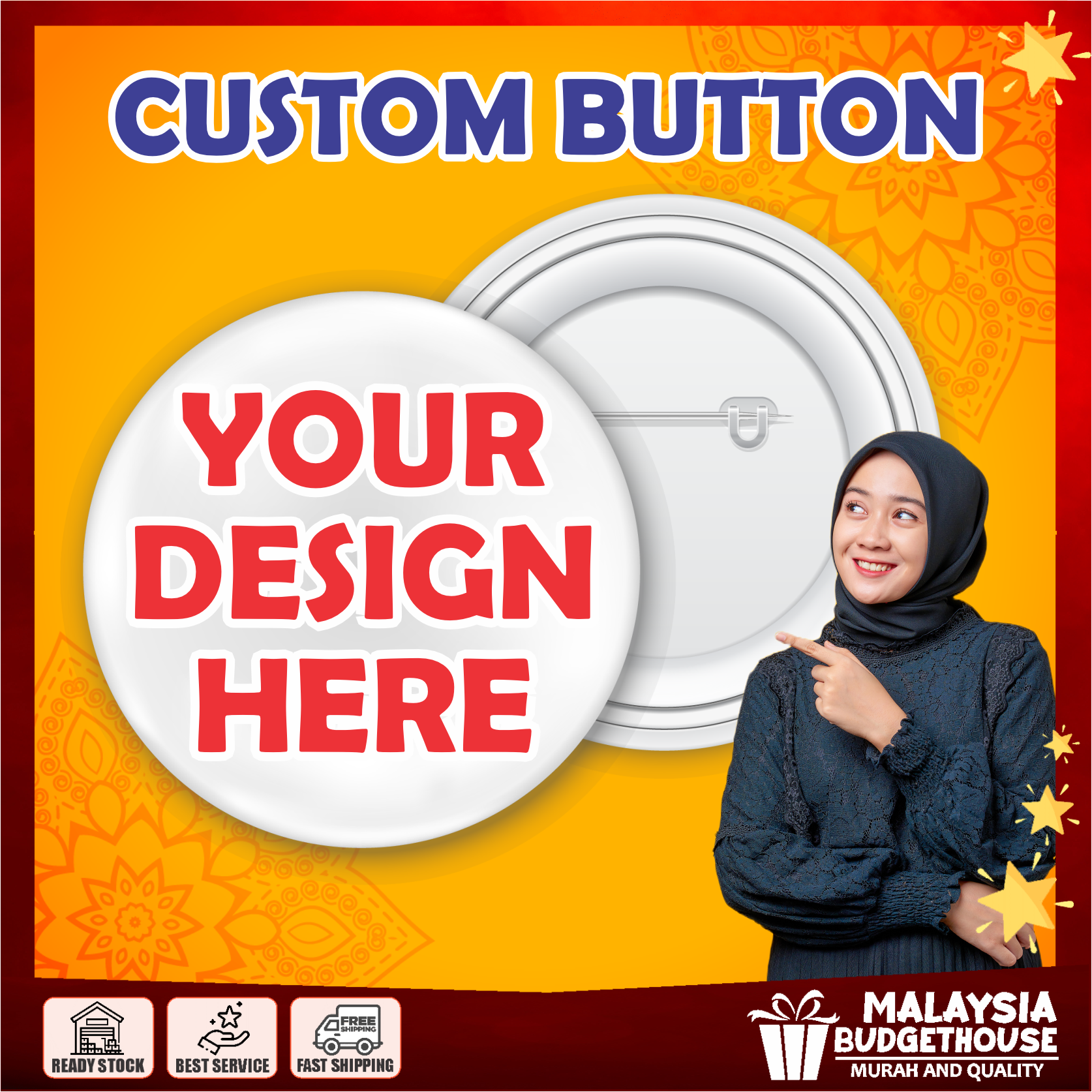[BEST IN PERAK] Button Badge|Button Badges|Button Badges Custom ...
