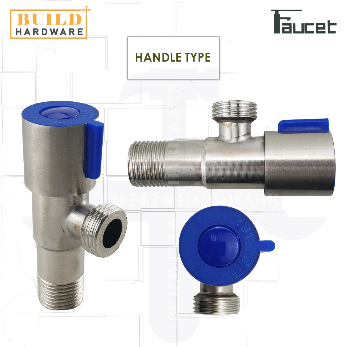 UNIQ PREMIUM Angle Valve (Handle/Hexagon Type) Faucet Wall Washing ...