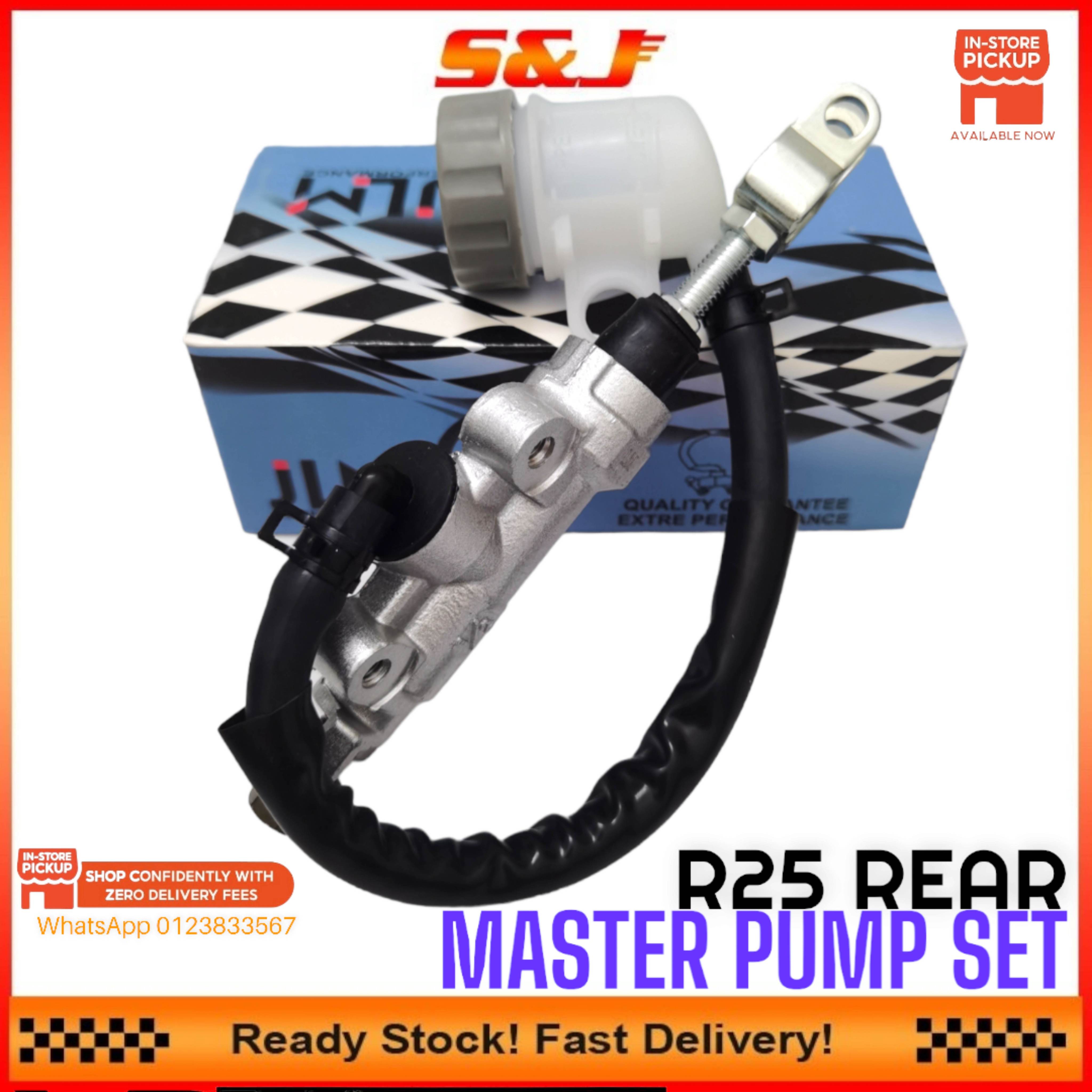 JLM YAMAHA R25 MT25 REAR MASTER PUMP SET REAR DISC BRAKE PUMP SET ...