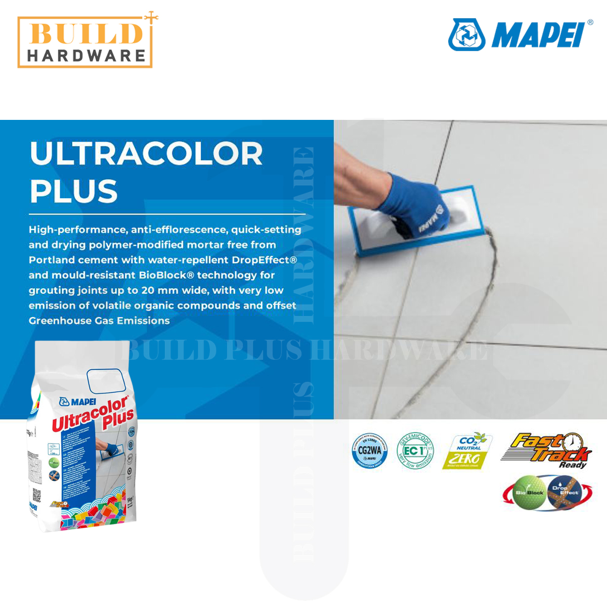 MAPEI Ultracolor Plus 5kg High-Performance Anti-Efflorescence Quick ...