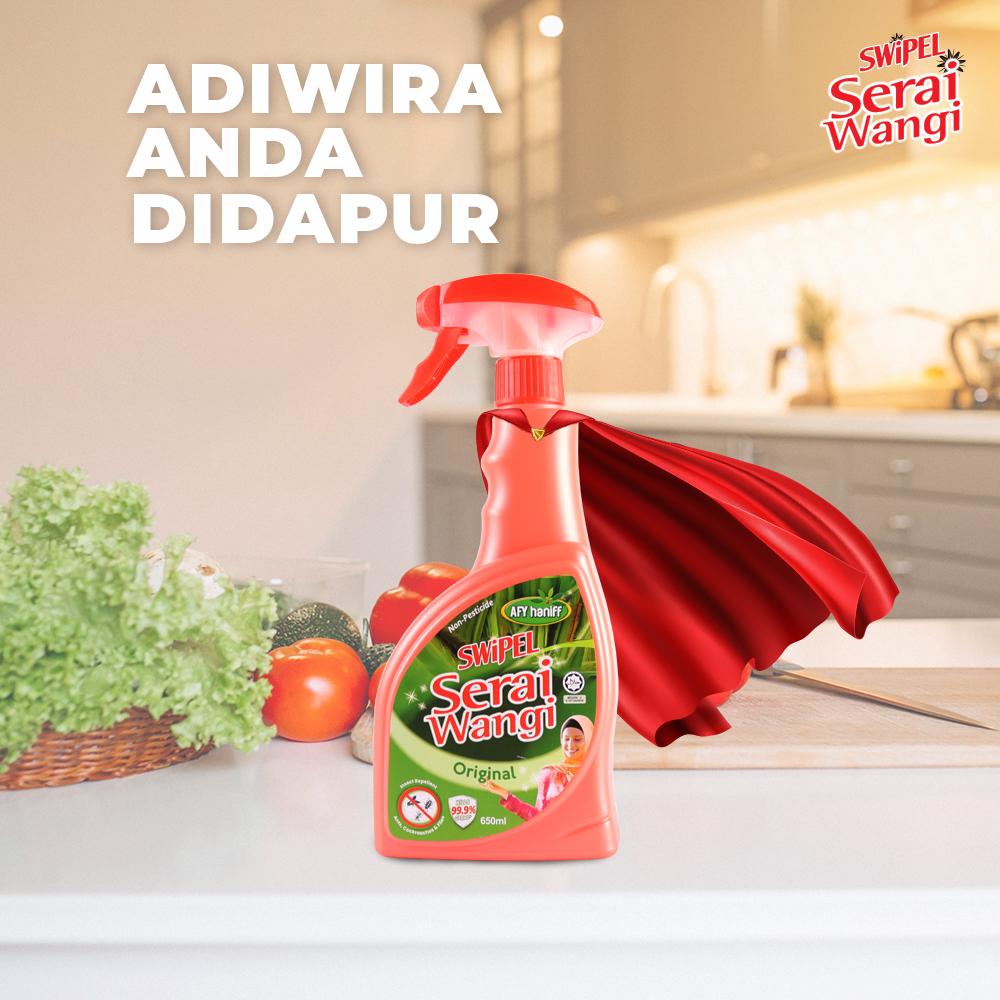 SWiPEL® Serai Wangi Combo Spray 650ml & Refill Concentrated Liquid 2L ...