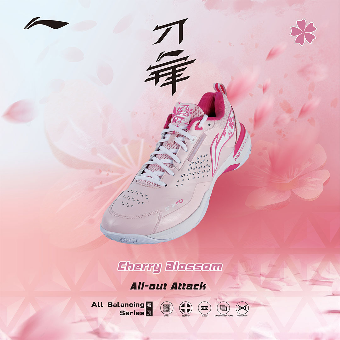 LI-NING BLADE DF-01 PRO BADMINTON SHOES - PRIMROSE/PINK - AYAT005-4 ...