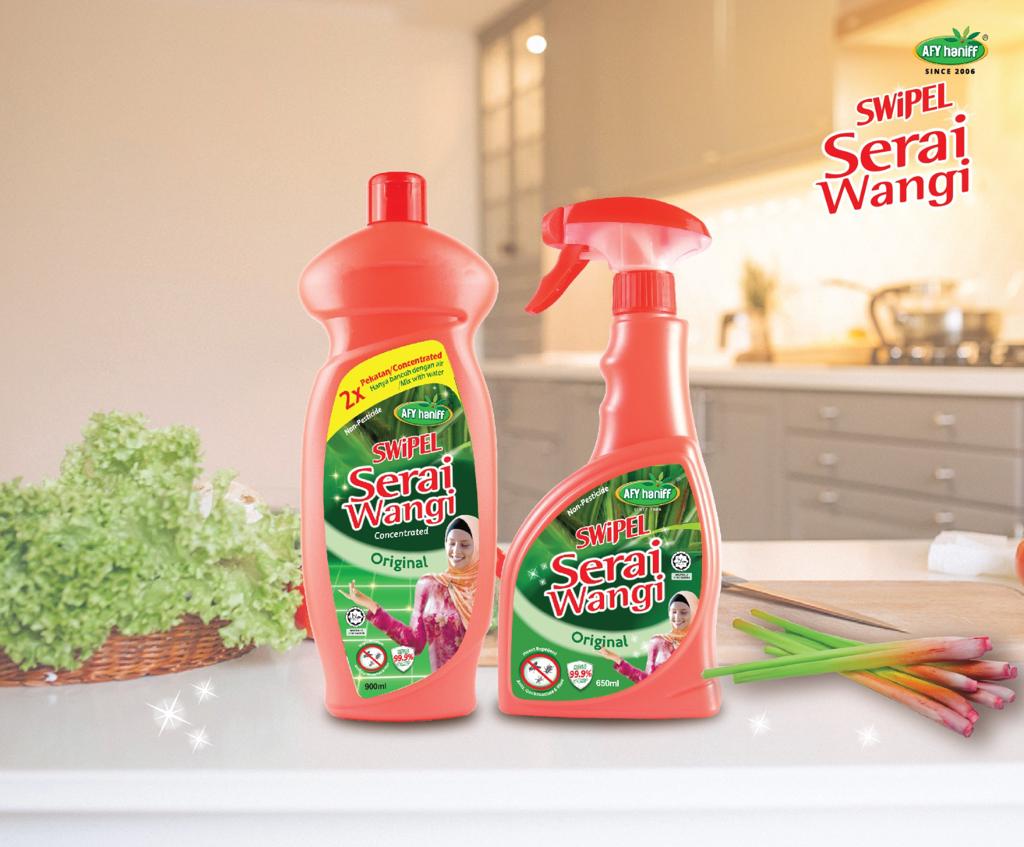 SWiPEL® Serai Wangi Combo Spray 650ml + Refill Concentrated Liquid ...