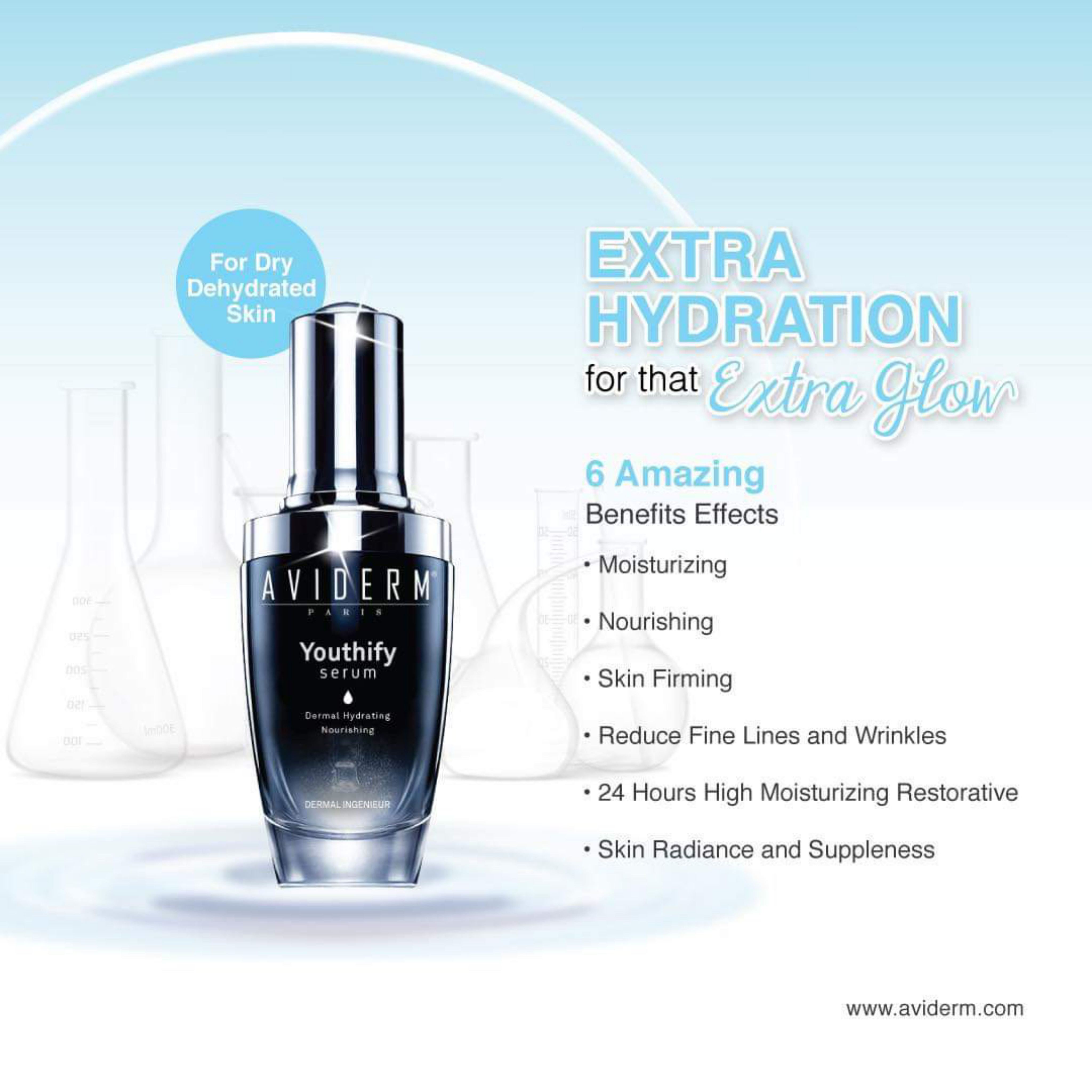 AVIDERM Youthify Serum 保湿| 滋润| 亮肤| 密集补水| 精华素 (30ml) [Exp 2028] | Shopee ...