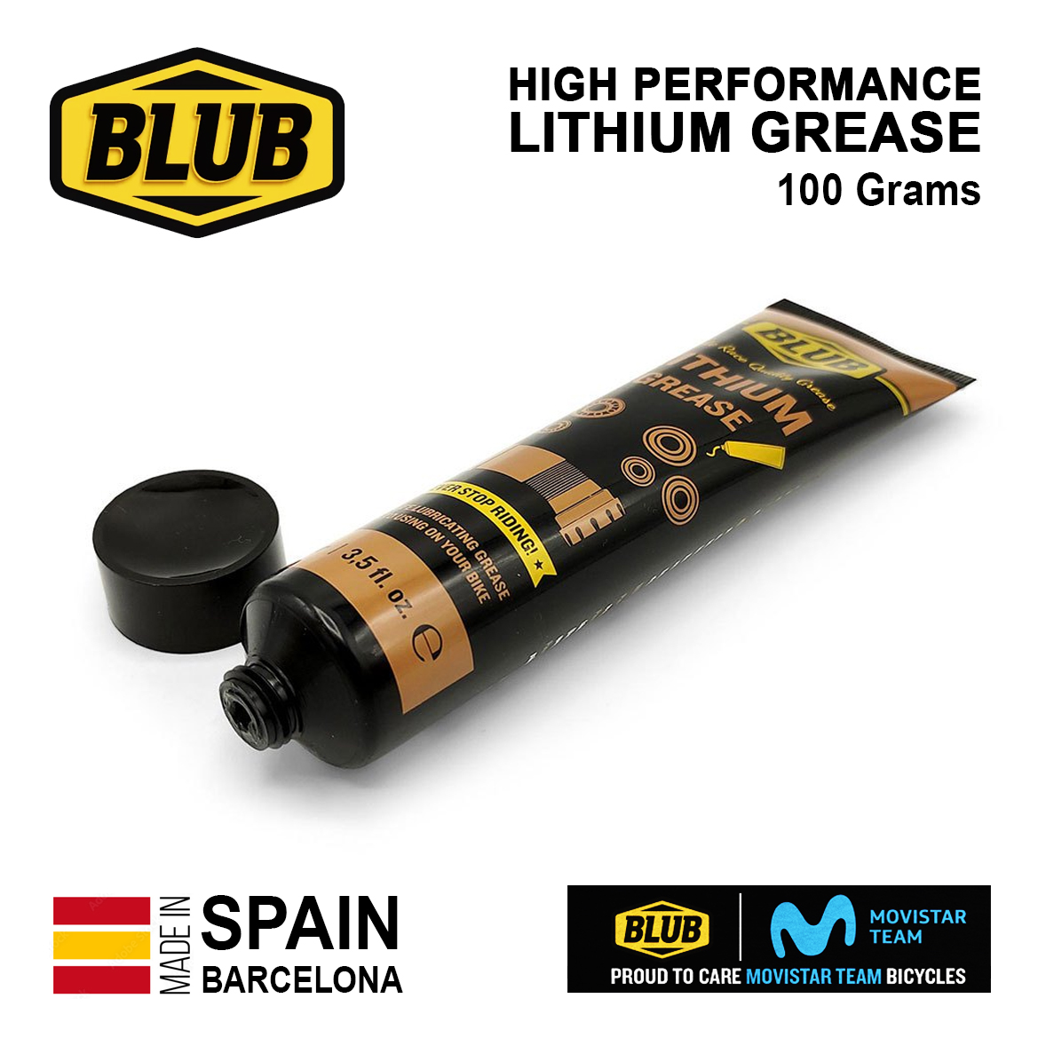 BLUB Bicycle Lithium Service Grease for Bearing Bottom Bracket Headset Pulley Wheelset Services ...