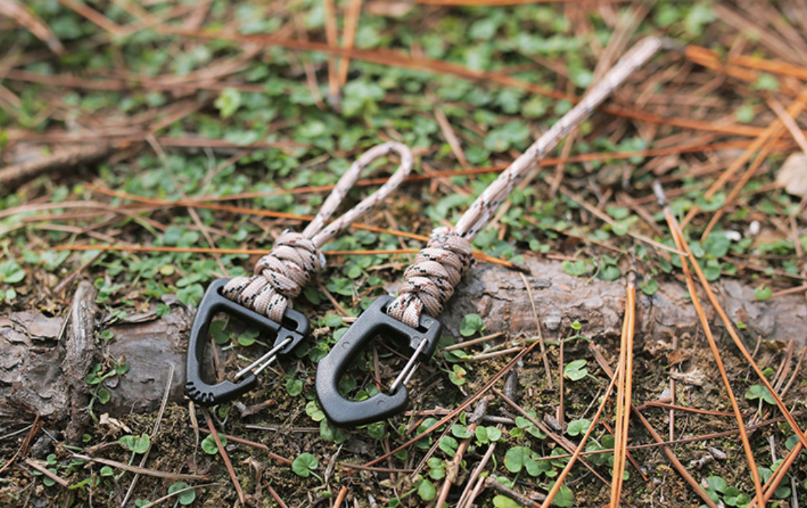Fishtail Carabiner Key Lanyard Hook Outdoor Keychain Klip Kunci ...