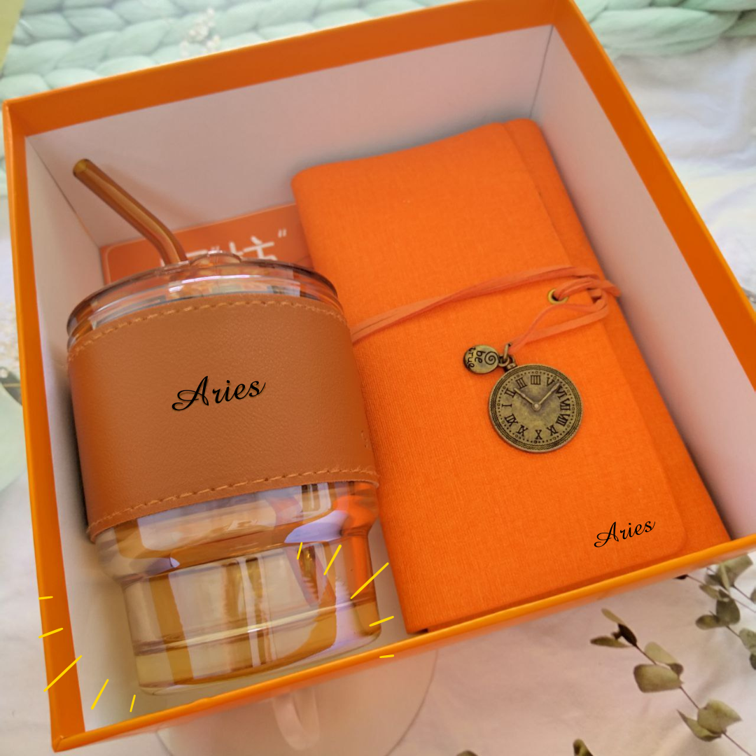 Free Personalized Engraving Insta Mug Glass Straw Lid Cup with Diary ...