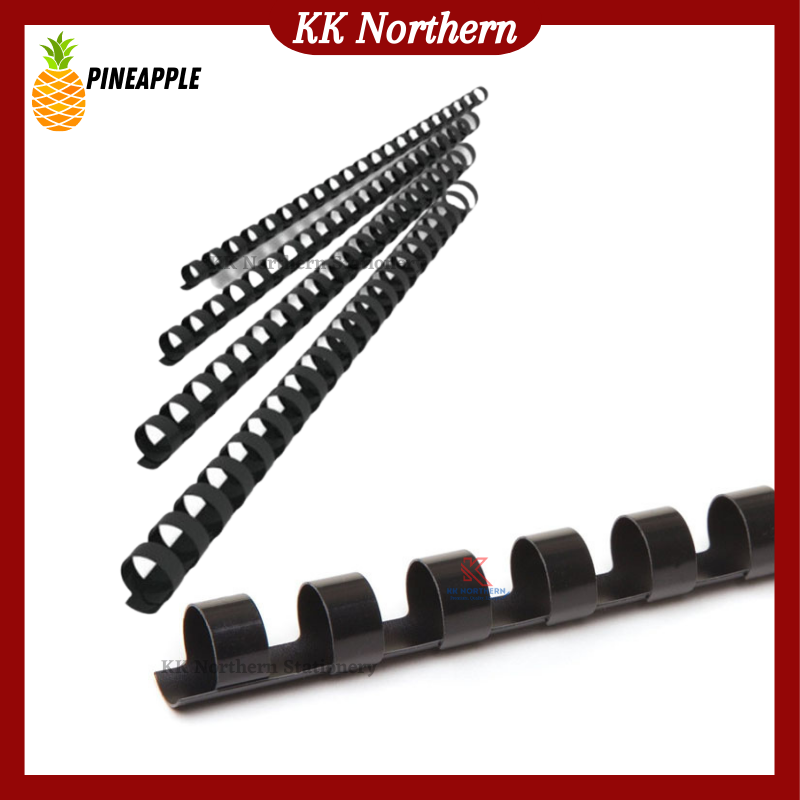 100pcs A4 Plastic Comb Binding Rings Binding Comb Ring Black - 100Pcs ...