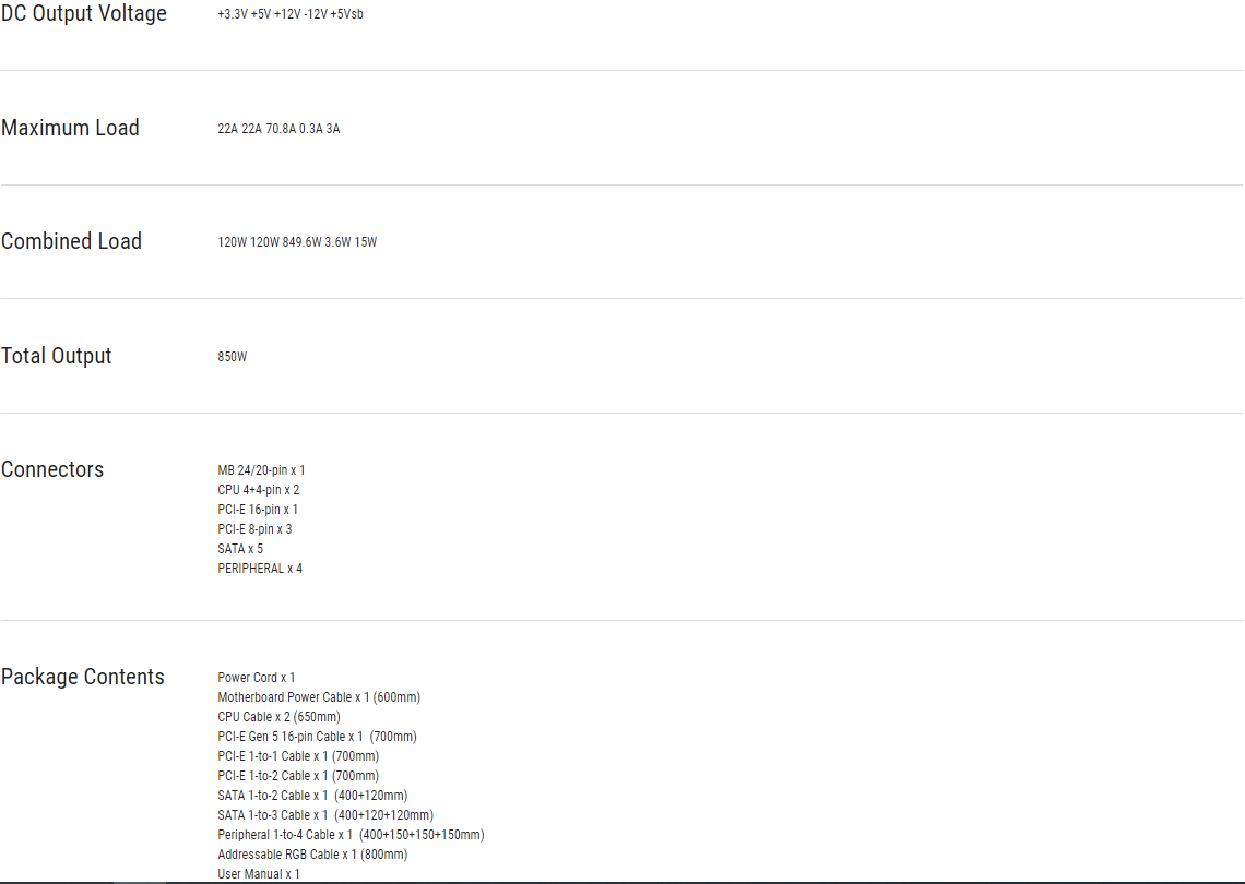 ASUS ROG STRIX AURA 80PLUS GOLD FULL MODULAR POWER SUPPLY ( 750G 750W / 850G 850W / 1000G 1000W ...