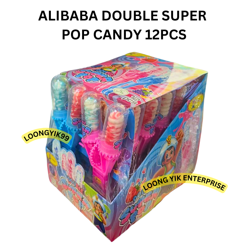 ALIBABA DOUBLE SUPER POP CANDY 12PCS HALAL | Shopee Malaysia