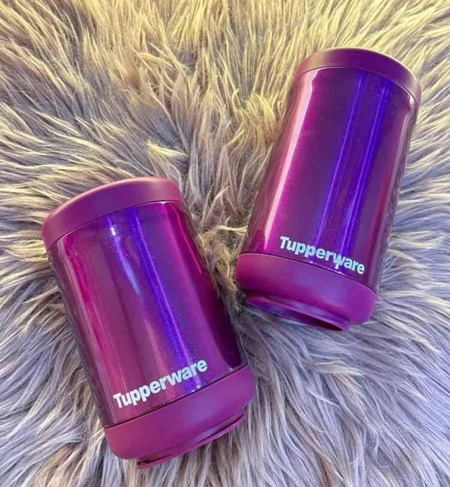 Tupperware Stacking Thermal Flask Purple/ Thermos/ Zebra/ Food ...