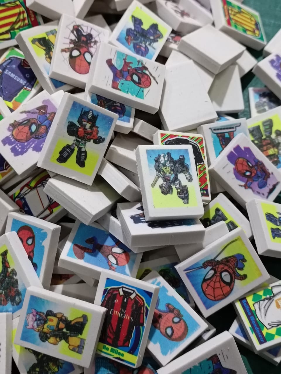 (Childhood Game) Lawan Pemadam ~ Legency Erasers 48pcs Fancy Erasers ...